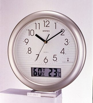 【販売終了】ジャストタイムEX電波時計de温度・湿度計 LC-843 – EMPEX / エンペックス気象計